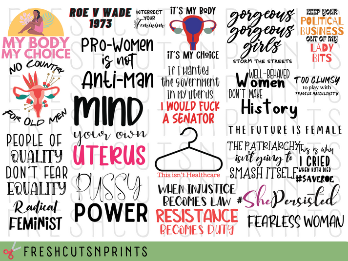 Pro Choice SVG Design, Pro Roe svg, Reproductive Rights SVG, Women's R ...